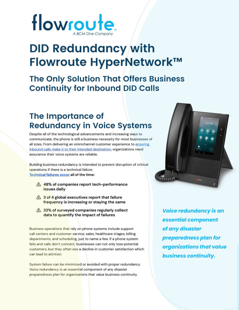 eBook DID Redundancy and HyperNetwork | Flowroute